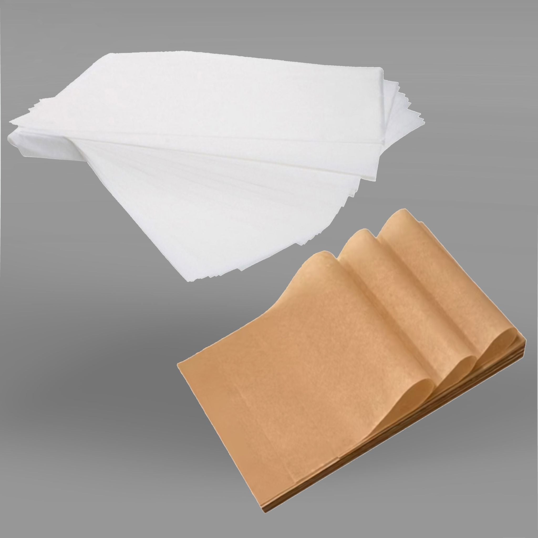 פרגמנט לבן/חום מודפס – Omega Paper Products